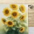 A bunch of sunflowers in a vase on a tablekitchen cloth4 Pcs 16x24 in ...