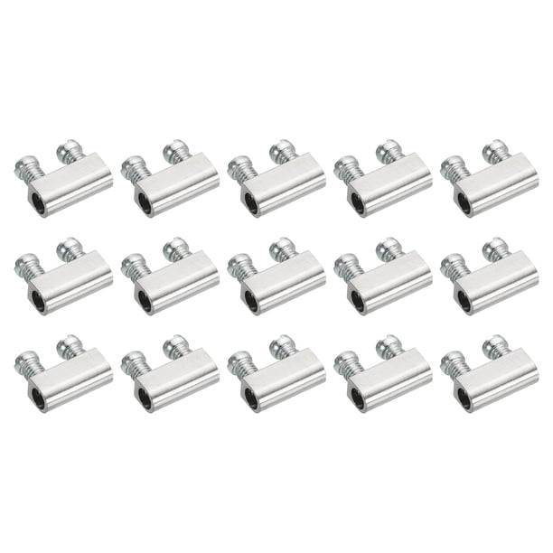 Uxcell Steel Wire Rope Cable Clamp M3 Double Hole Wire Rope Clips 3.0mm ...