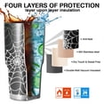 30oz Halloween Spider Web Pattern Tumblers Stainless Steel Tumbler with ...