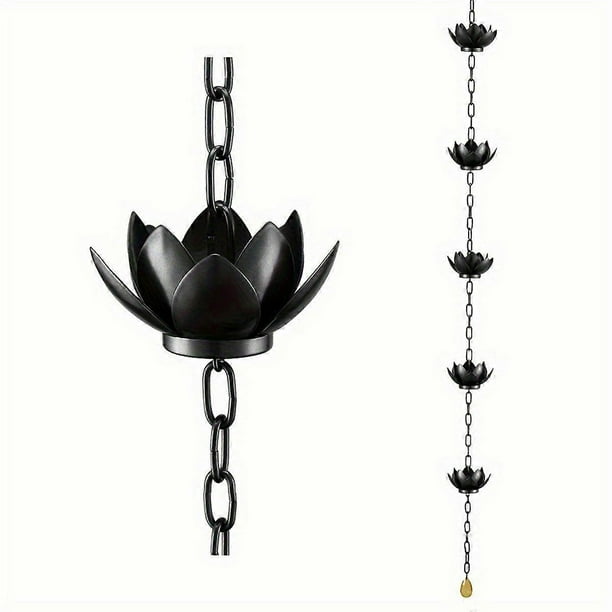 Rain Chain, Lotus Rain Catcher Chain for Gutters Outside , Rain Chain ...