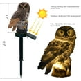 Owl Solar Powered LED Lights, Outdoor Garden Decorative Waterproof ...