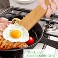 3Pcs Wooden Spatulas, 12inch Long Handle Flat Spatula Set for Nonstick ...