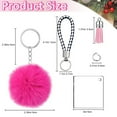 126Pieces Keychain Making Kit with Colorful Tassels Keychain Clip for ...