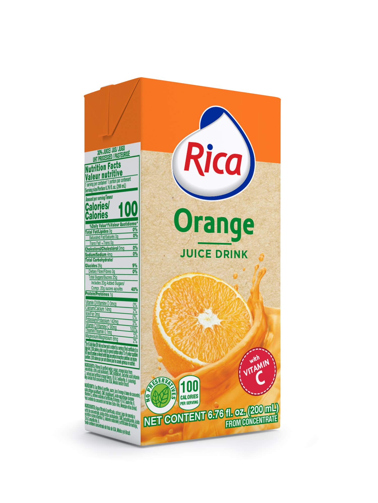Rica Juice 200 ml (12 pack) - Walmart.com