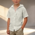 ASEIDFNSA Boys Short Sleeve T Shirt Solid Button Down Top Lightweight ...