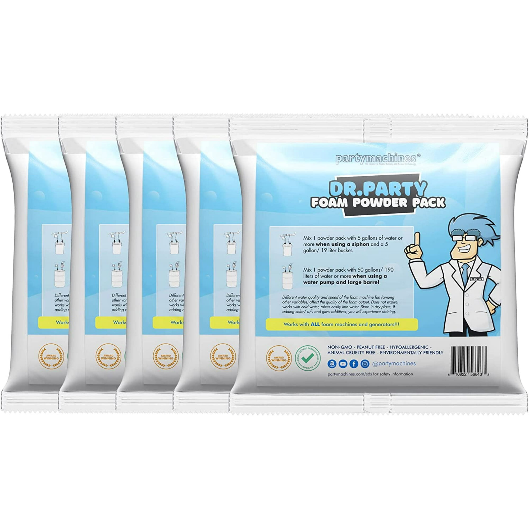 Click here for Partymachines Foam Powder Pack Of 5  Makes Up To 6... prices