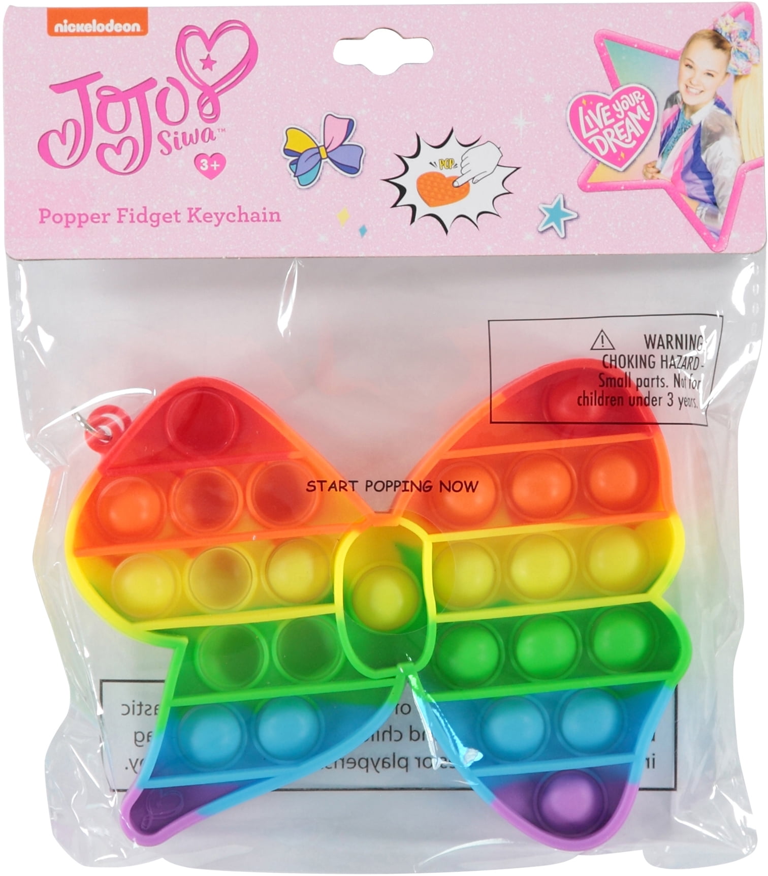 JoJo Siwa Rainbow Bow Fidget Popper - Walmart.com