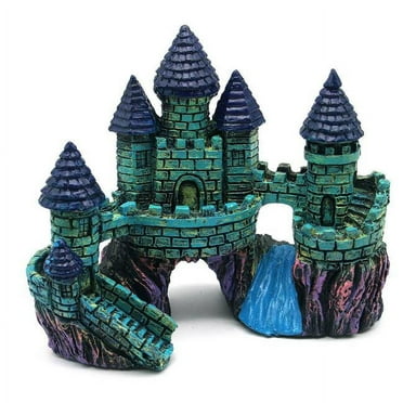 Medieval Castle Fortress with Three Turrets Aquarium Fish Tank Decor ...