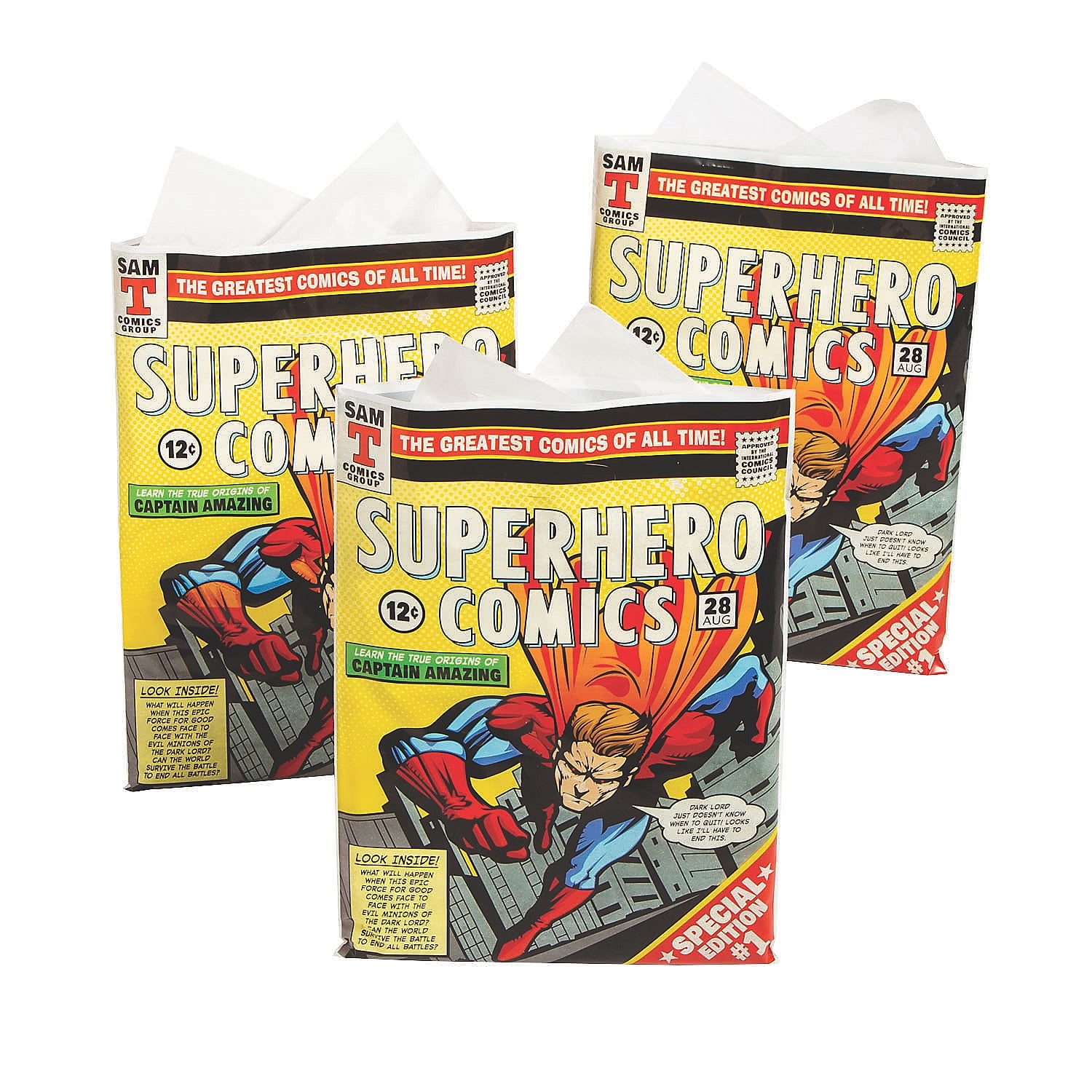 Fun Express Assorted Colors Birthday Party Bags, 50 Count - Walmart.com