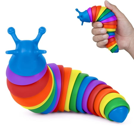 IFiwin Fidget Slug, Sensory Slug Toys for Autistic children and Adults ...