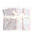 Hudson Baby Girl Cotton Polyester Flannel Burp Cloths 10-Pack, Outline ...