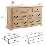 OKD 7 Drawers Dresser for Bedroom, Wide Chests Of Drawers Storage ...