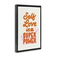 Stupell Industries Self Love Is Superpower Black Framed Floater Canvas ...