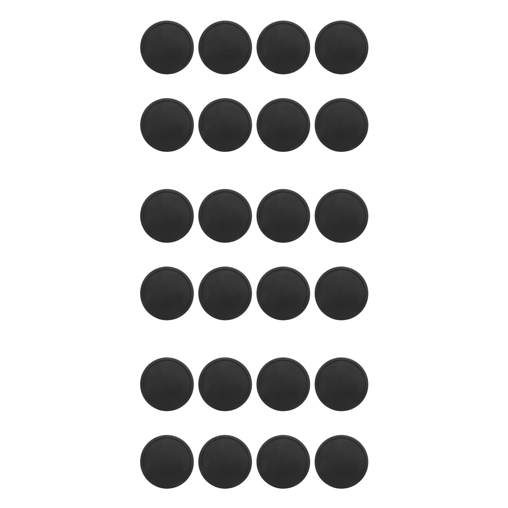 Click here for Unbranded Silicone Black Drink Coasters Set Of 24... prices