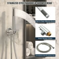 Mondawe 10" Round Shower Head Set with Brass Valve, Hand Shower Kit ...