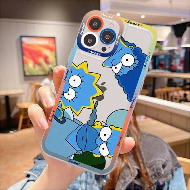 Funda de teléfono Simpson para iPhone 11 12 13 Mini Pro Max 14 Pro Max ...
