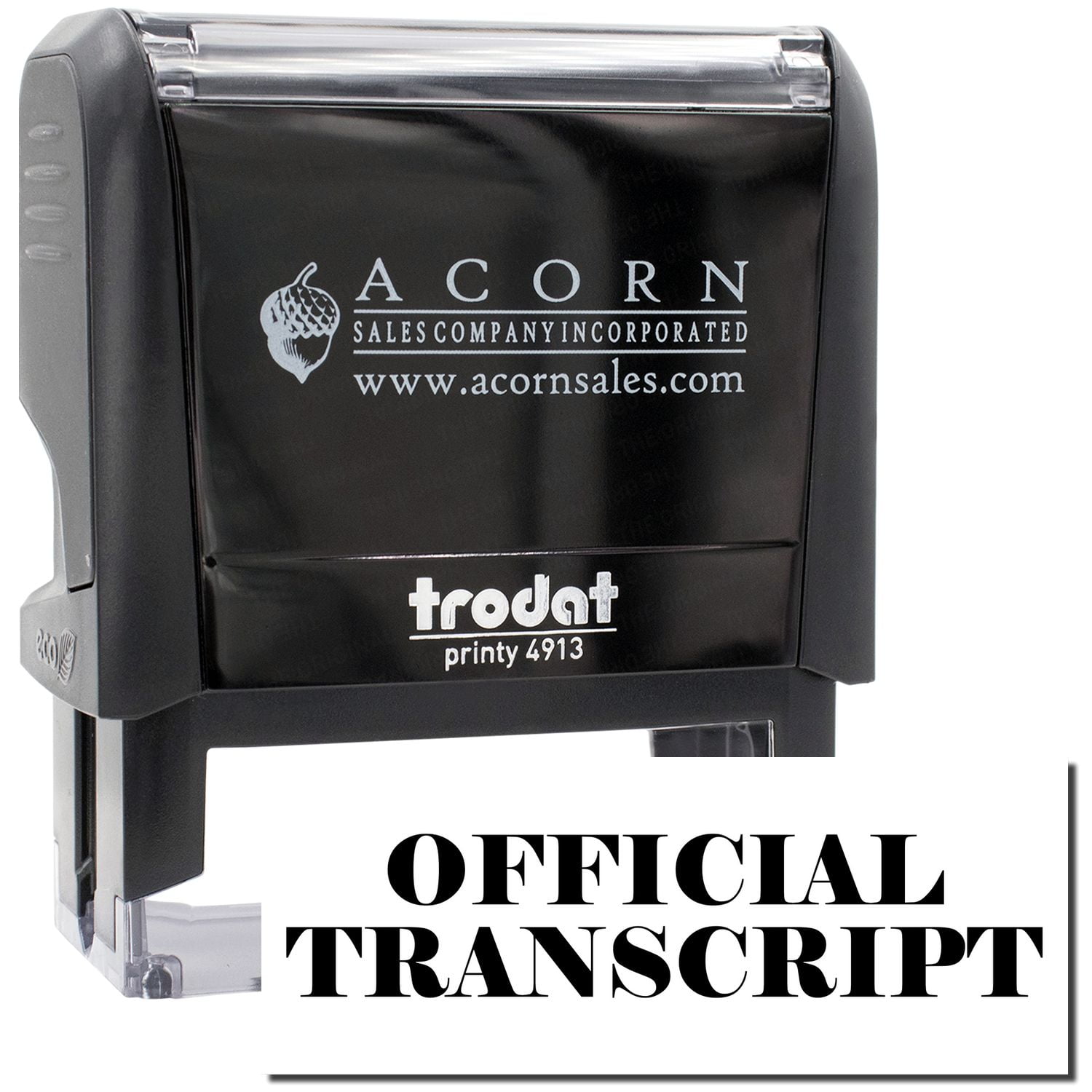 Large Self-Inking Official Transcript Stamp, Trodat Printy 4913, Press ...