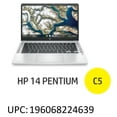 "HP 14"" HD Chromebook, Intel Pentium N5000, 4GB RAM, 64GB eMMC Laptop ...