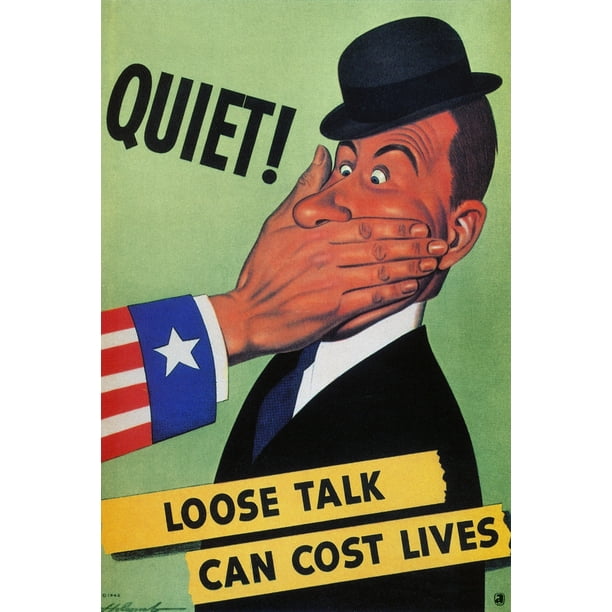 Wwii Careless Talk Poster NQuiet Loose Talk Can Cost Lives American ... Wwii Careless Talk Poster NQuiet Loose Talk Can Cost Lives American ...