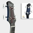 Glarry Electric Acoustic Bass Guitar, 4 Strings Bass w/4-Band Equalizer ...