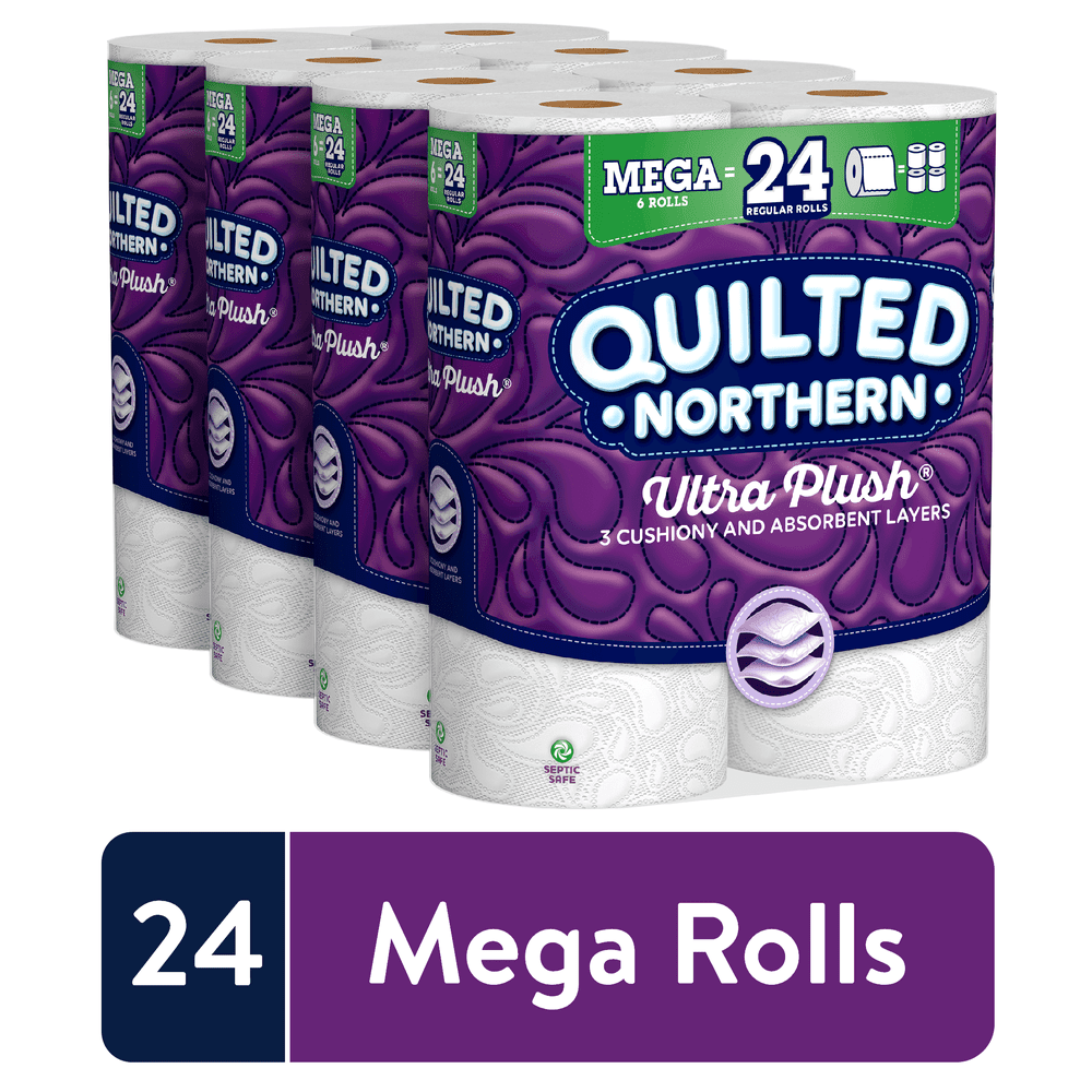 Quilted Northern Ultra Plush Toilet Paper 24 Mega Rolls 96 Regular quilted-northern-ultra-plush-toilet-paper-24-mega-rolls-96-regular