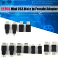 USB Adapter Kit,USB Connectors,Pack of 12 Pcs Multiple USB2.0 Adapters ...