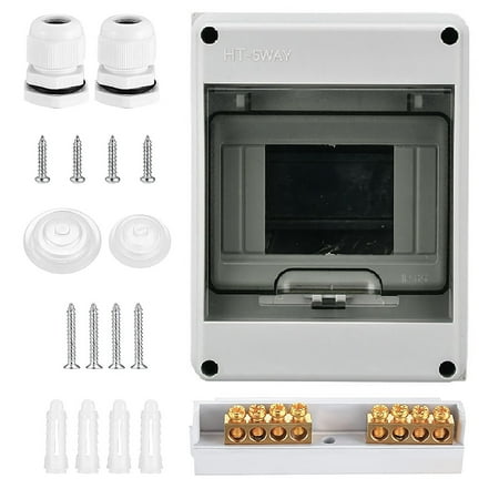 Outdoor Waterproof Distribution Box Surface-Mounted 1Row 5 Modules,Ip65 ...