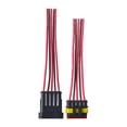 2 Sets Electrical Car 5-Pin 18AWG Wire Connector Male Female Plug Kit ...