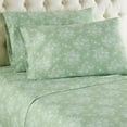Micro Flannel® Printed Color Sheet Set, Cal King, Toile Celadon ...