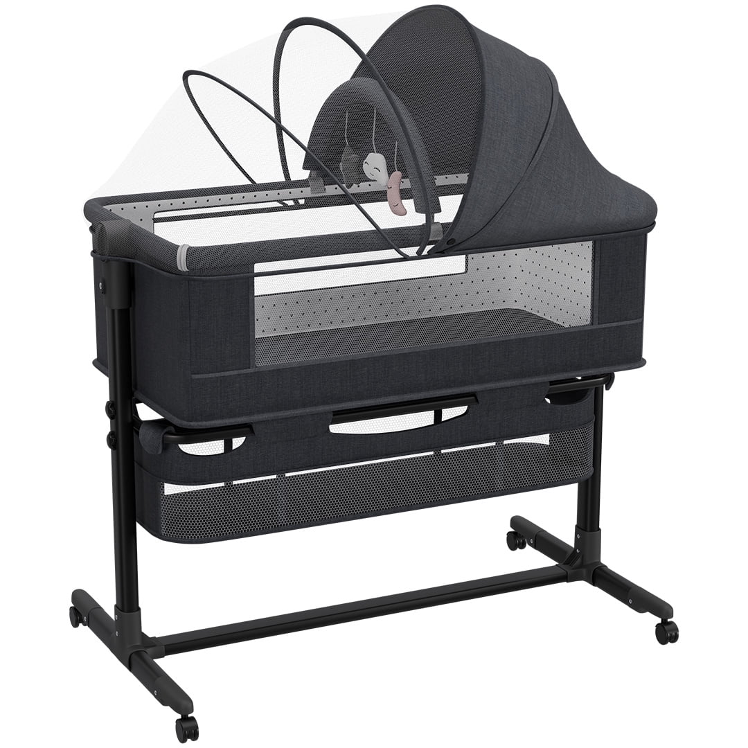 Click here for Motiongrey Blessy 5-In-1 Baby Bassinet Crib With W... prices