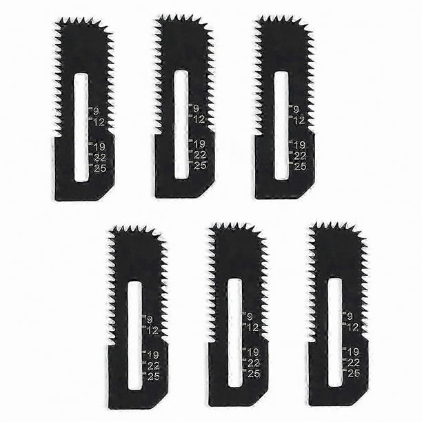 6-Pack Replacement Blades for Drywall Cut-Out Tools, Cuts Up to 1-3/16 ...