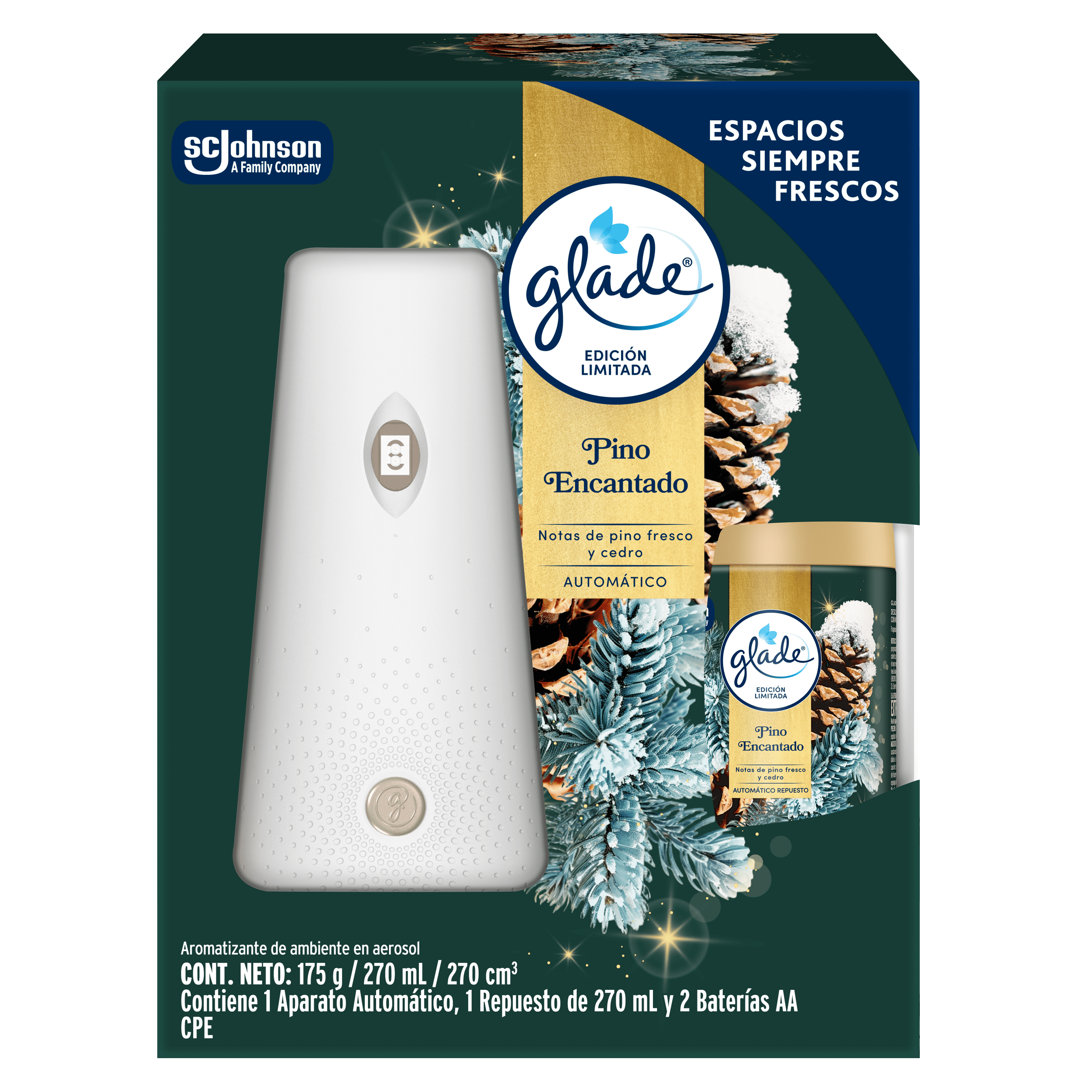 Aromatizante Automático en Aerosol Glade Ap Pino 175g | Walmart en línea