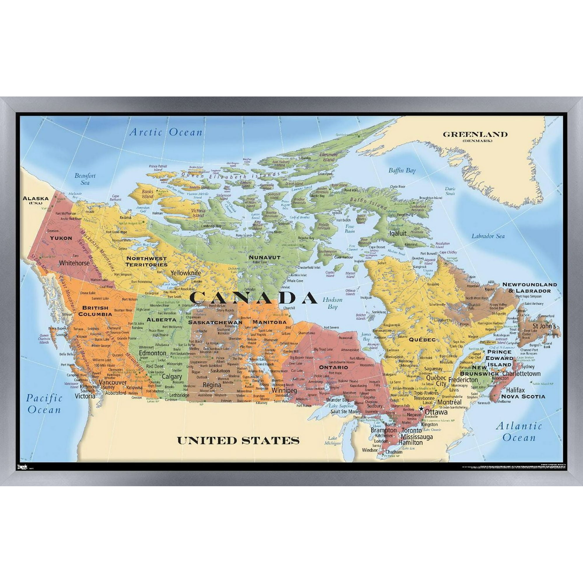 Click here for Trends International Map - Canada Wall Poster  22.... prices
