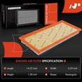 A-Premium 2-PC Engine Air Filter Compatible with Subaru Impreza, Legacy ...