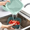 MOMKER Best Sellers,Kitchen Plastic Vegetable Washing Basket Double ... MOMKER Best Sellers,Kitchen Plastic Vegetable Washing Basket Double ...