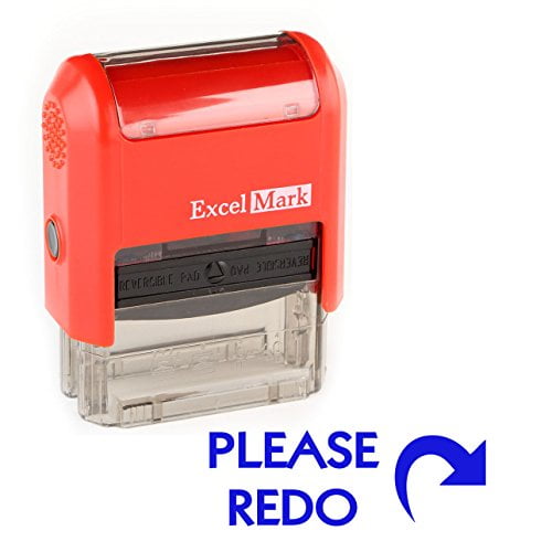 Teacher Stamp - PLEASE REDO - Walmart.com
