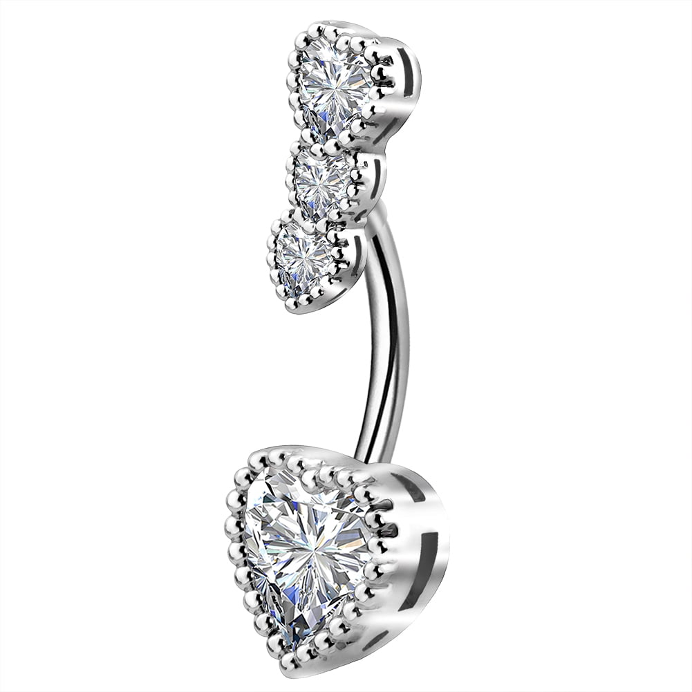 Diamond Shaped Belly Button Rings