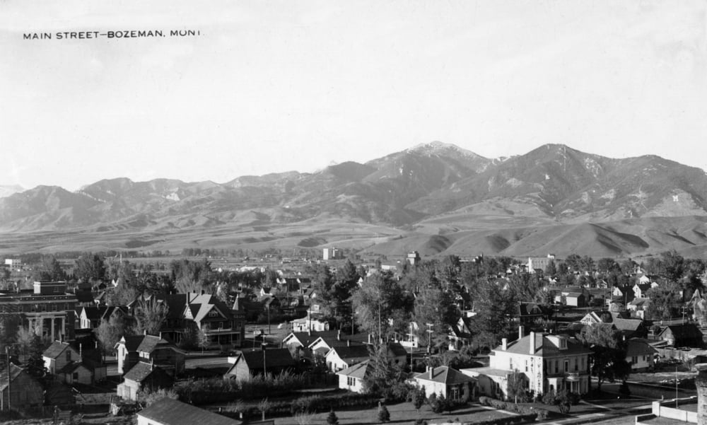 Bozeman, Montana, Panoramic View of Town Photograph (9x12 Wall Art ...