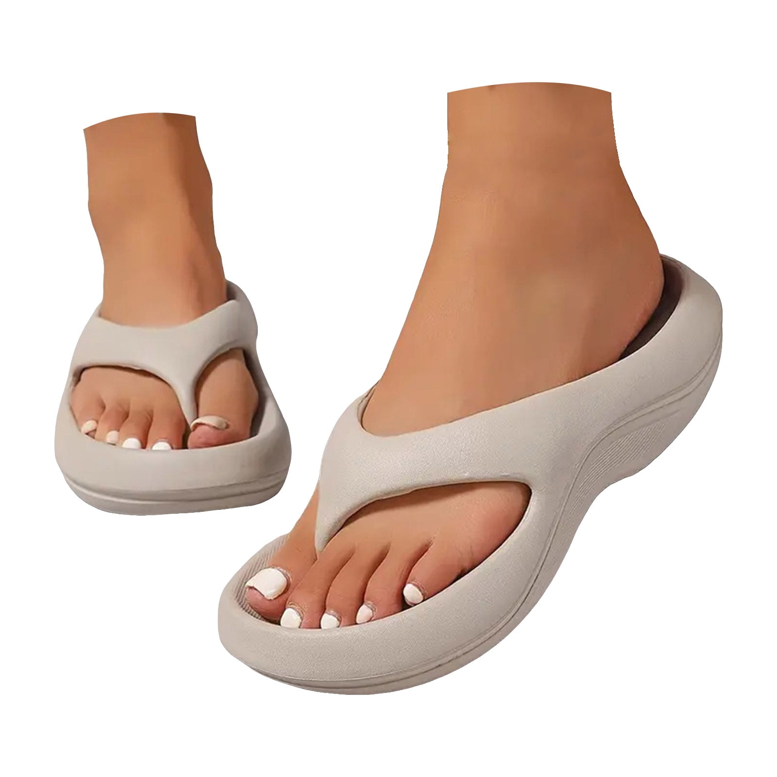Click here for Dakaela Pillow Arch Support Flip Flops For Women M... prices