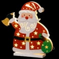 Pre-Lit 12" Wooden Santa - Walmart.com