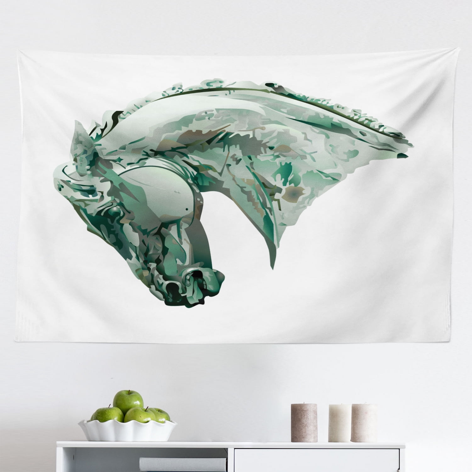 Retro Tapestry, Athena on Baroque Background Greek Woman on Classic ...