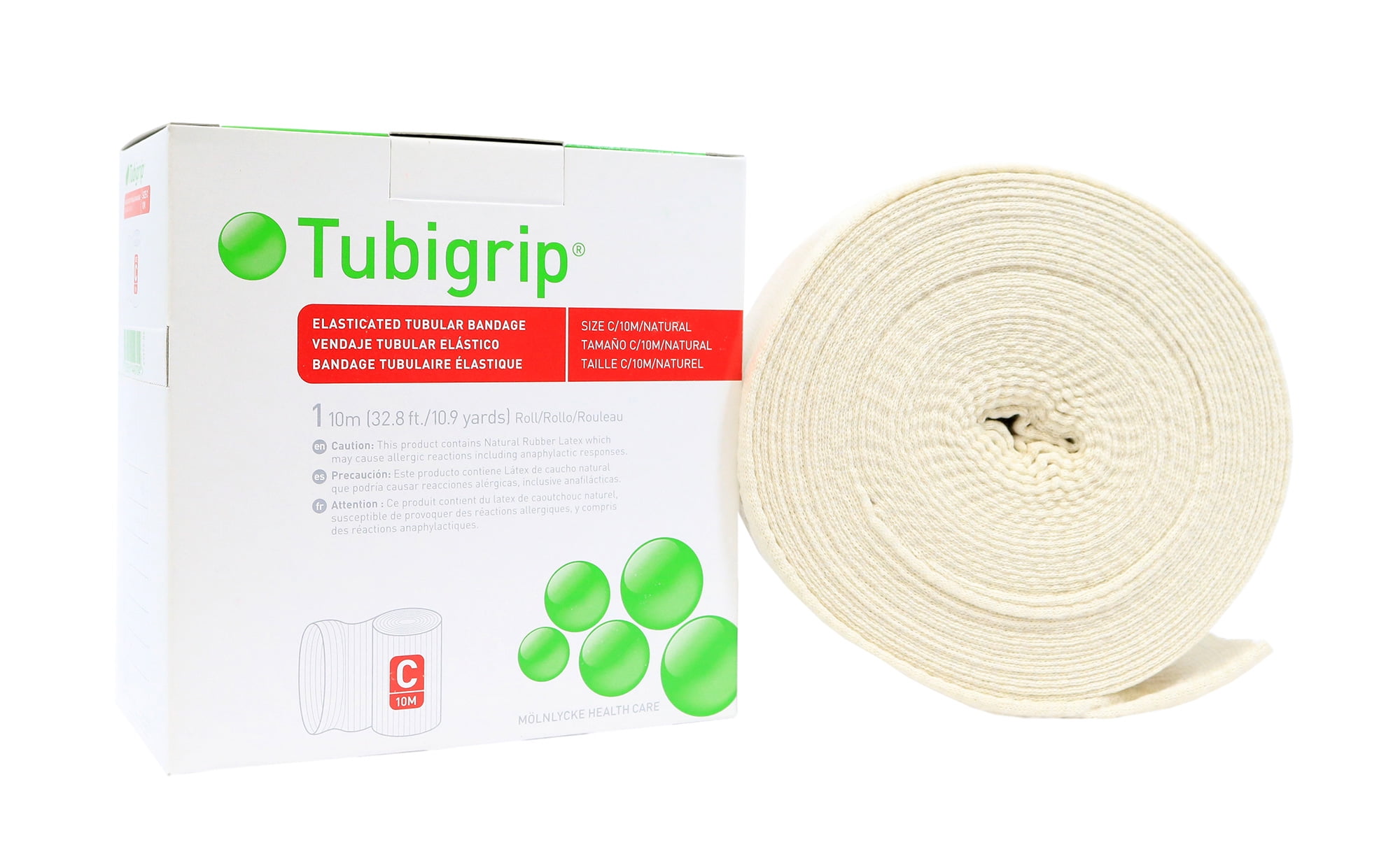 Tubigrip C - 2.75" x 10 Meter Elastic Tubular Bandage - Natural Color ...