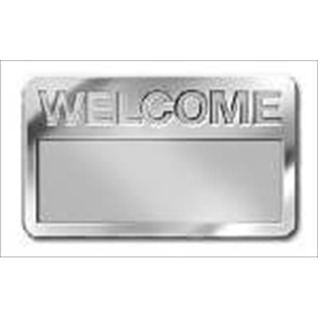 Badge Welcome Cut Out Letters Magnetic Silver - Walmart.com