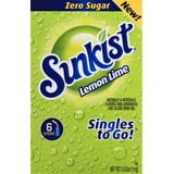Sunkist Zero Sugar Lemon Lime Drink Mix Packets, Naturally ...