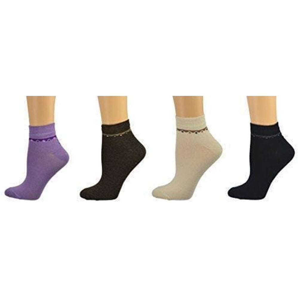 Click here for Sierra Socks Womens Bamboo Low Cut 4 Pair Pack Mul... prices