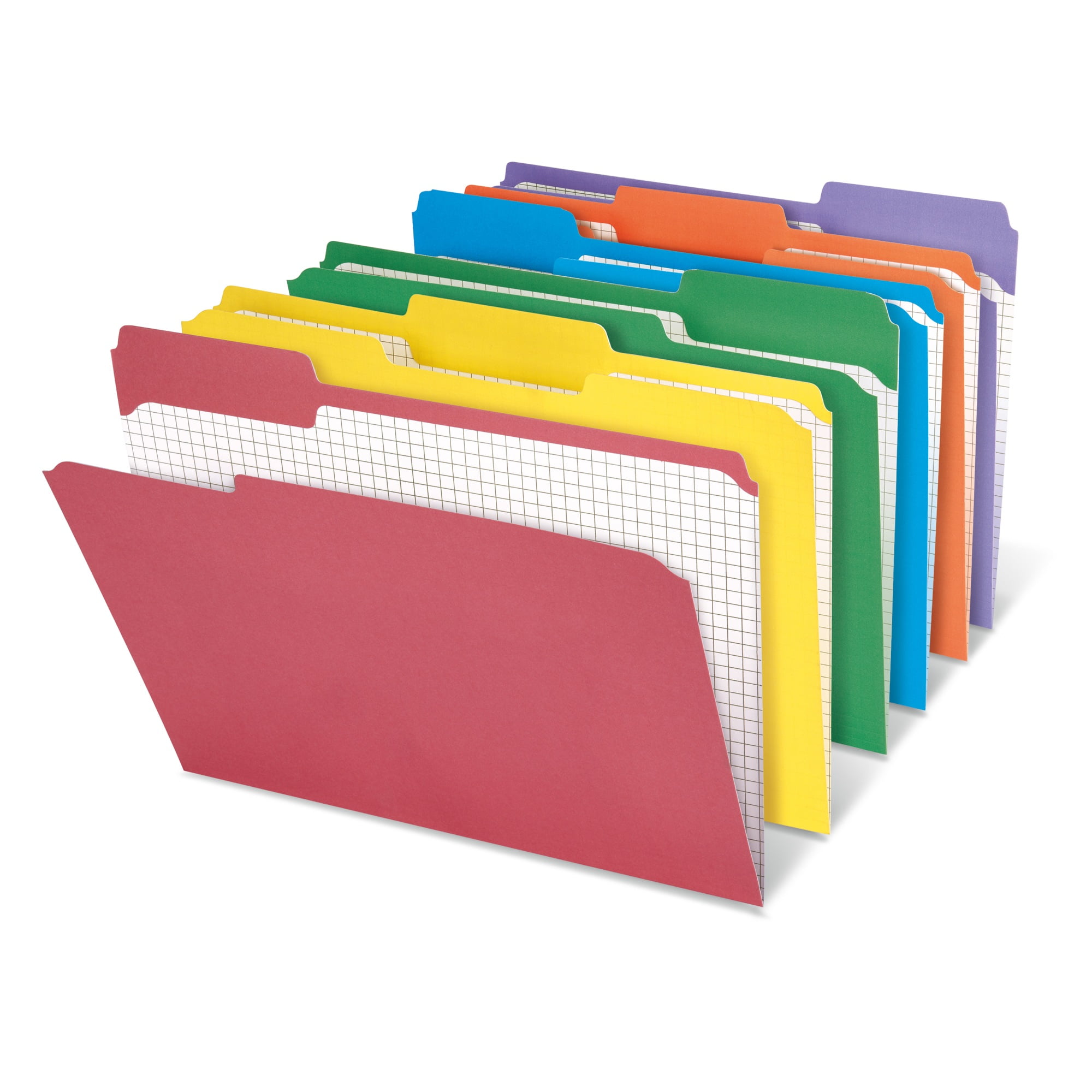 Office Depot Reinforced Tab Color File Folders With Interior Grid, 1/3 ...