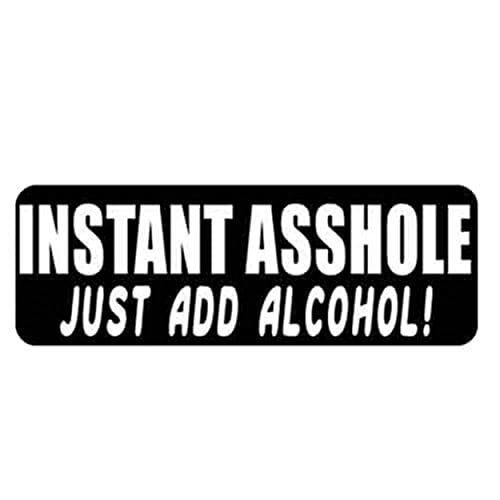 Instant A$$hole Just Add Alcohol Helmet Stickers - Artwork Biker Decals ...
