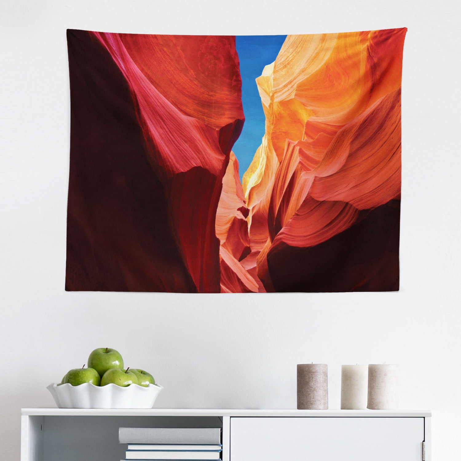 Arizona Tapestry, Dramatic Phoenix Skyline Suburbs at Night Western ...