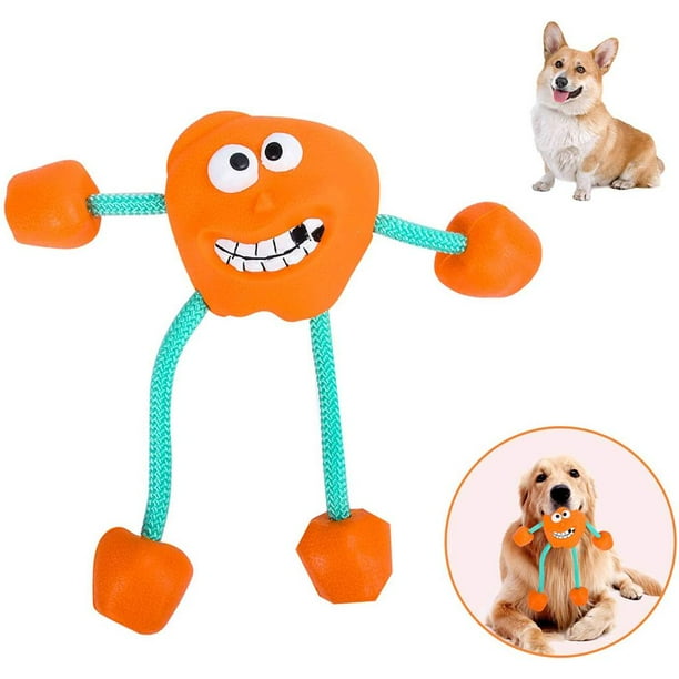 Maoww Dog Chew Toy Squeaky Rubber Toy Durable Training Molar Toy ...