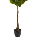 Nearly Natural 65" Rubber Leaf Artificial Tree (Real Touch) - Walmart.com